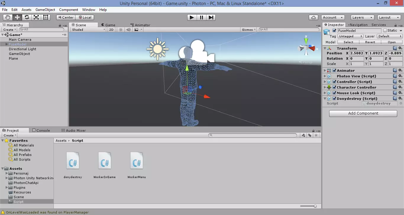 Unity5.Создаем Онлайн игру. ч.2 - Creating 3d Games (4 видео)